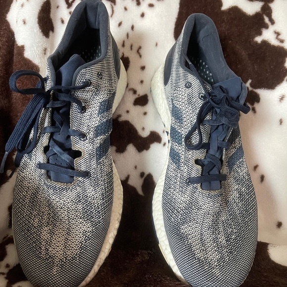 adidas | Shoes | Mens Adidas Size 4 Blue And White | Poshmark